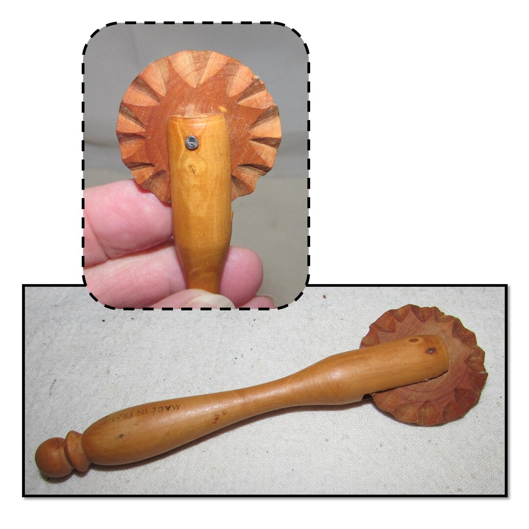 Vintage Wood Rolling Pie Pastry Crimper, France - Etsy