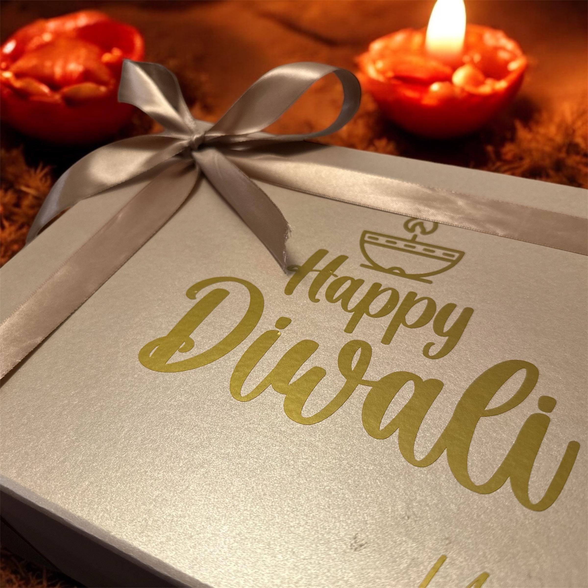 Personalized Diwali Sweets Gift Box, Happy Diwali, Personalized ...
