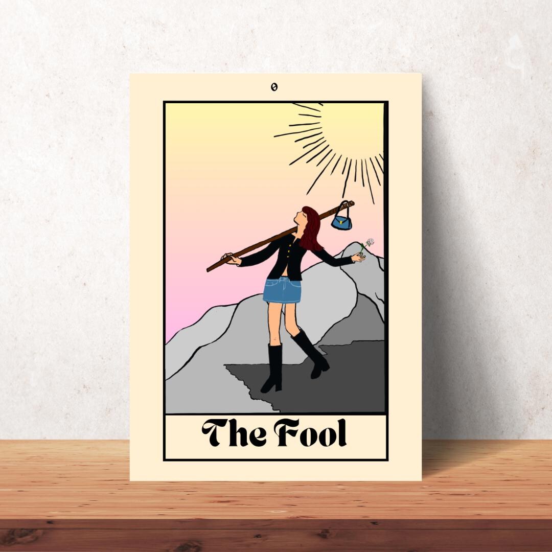 The Fool Tarot Card Digital Print | Modern Tarot Wall Art | Major ...