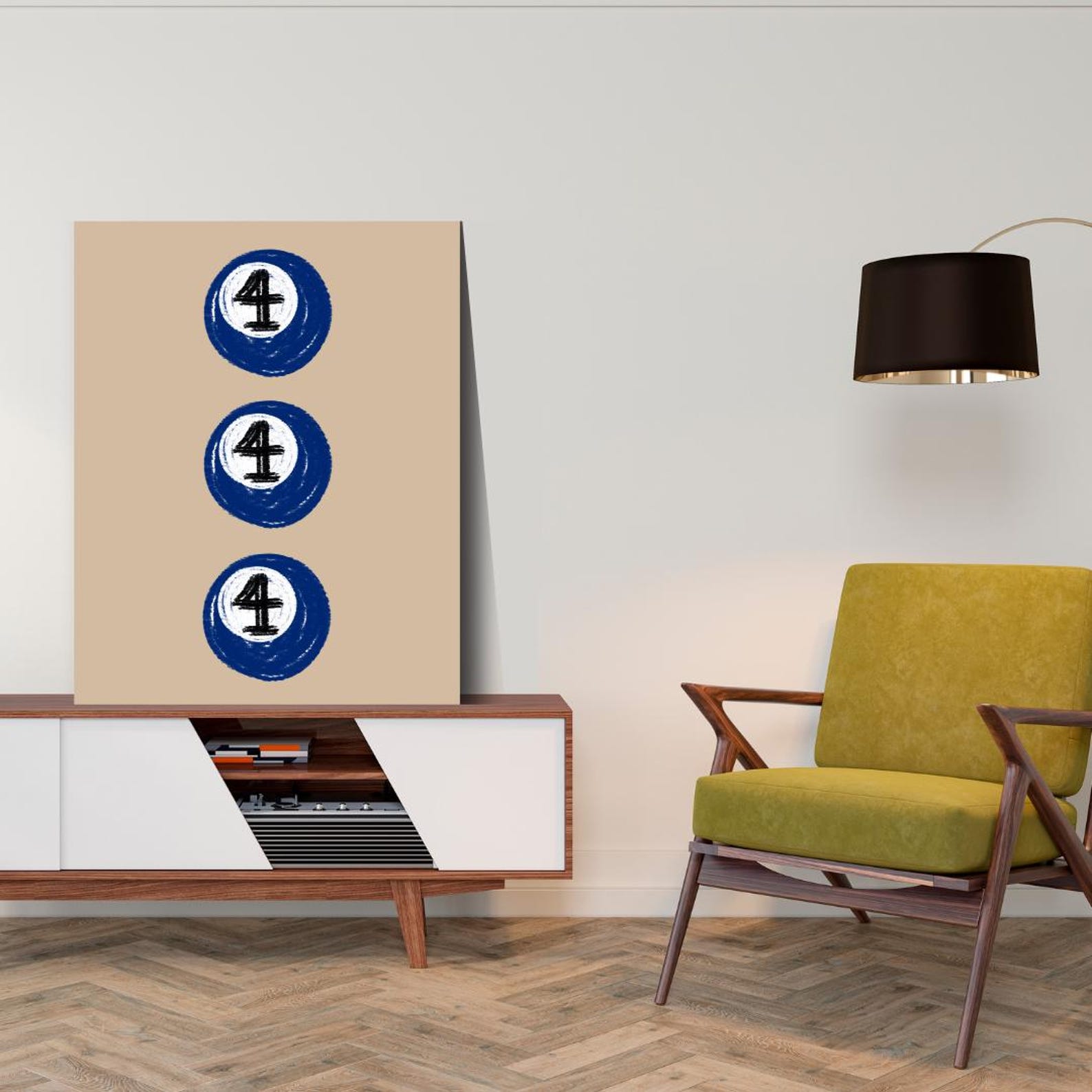 444 Angel Numbers | Billiards Wall Art | Vintage Style Decor | Instant ...