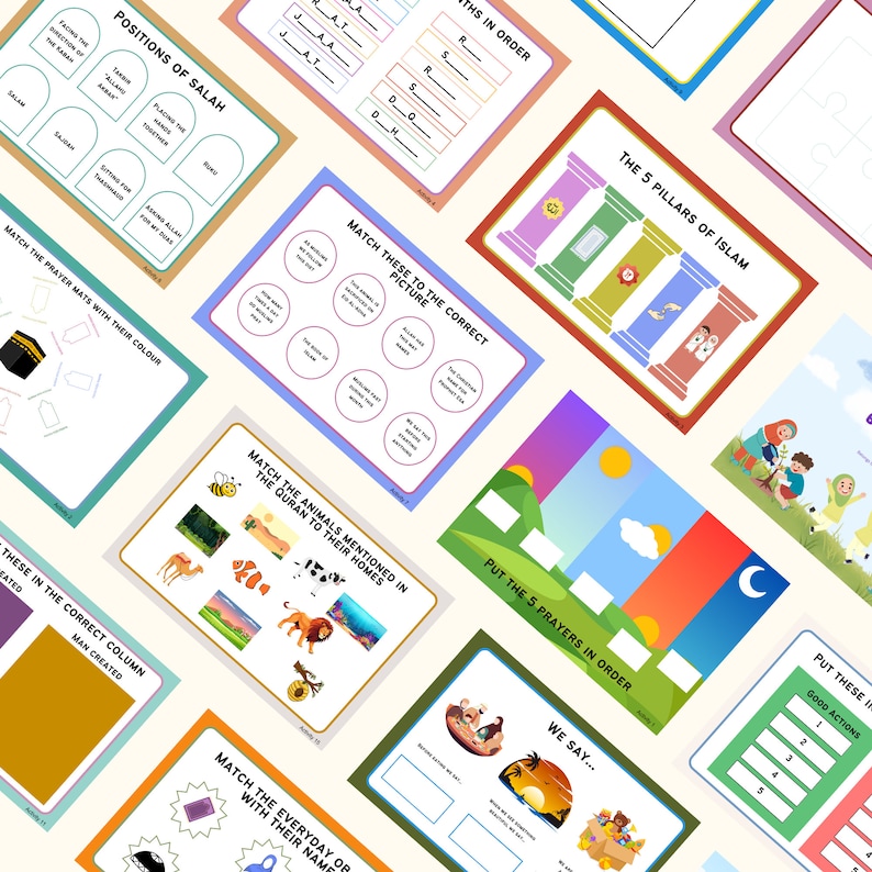 Muslim Busy Book for Toddlers, My First Quiet Book, Printable Toddler ...