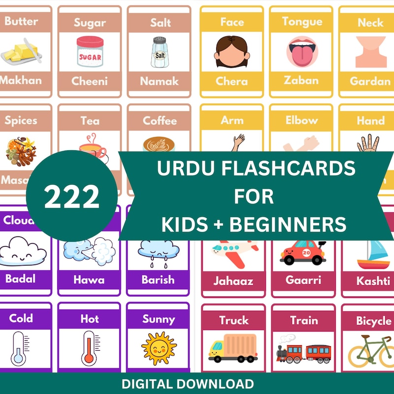Urdu Learning Worksheets - Etsy UK