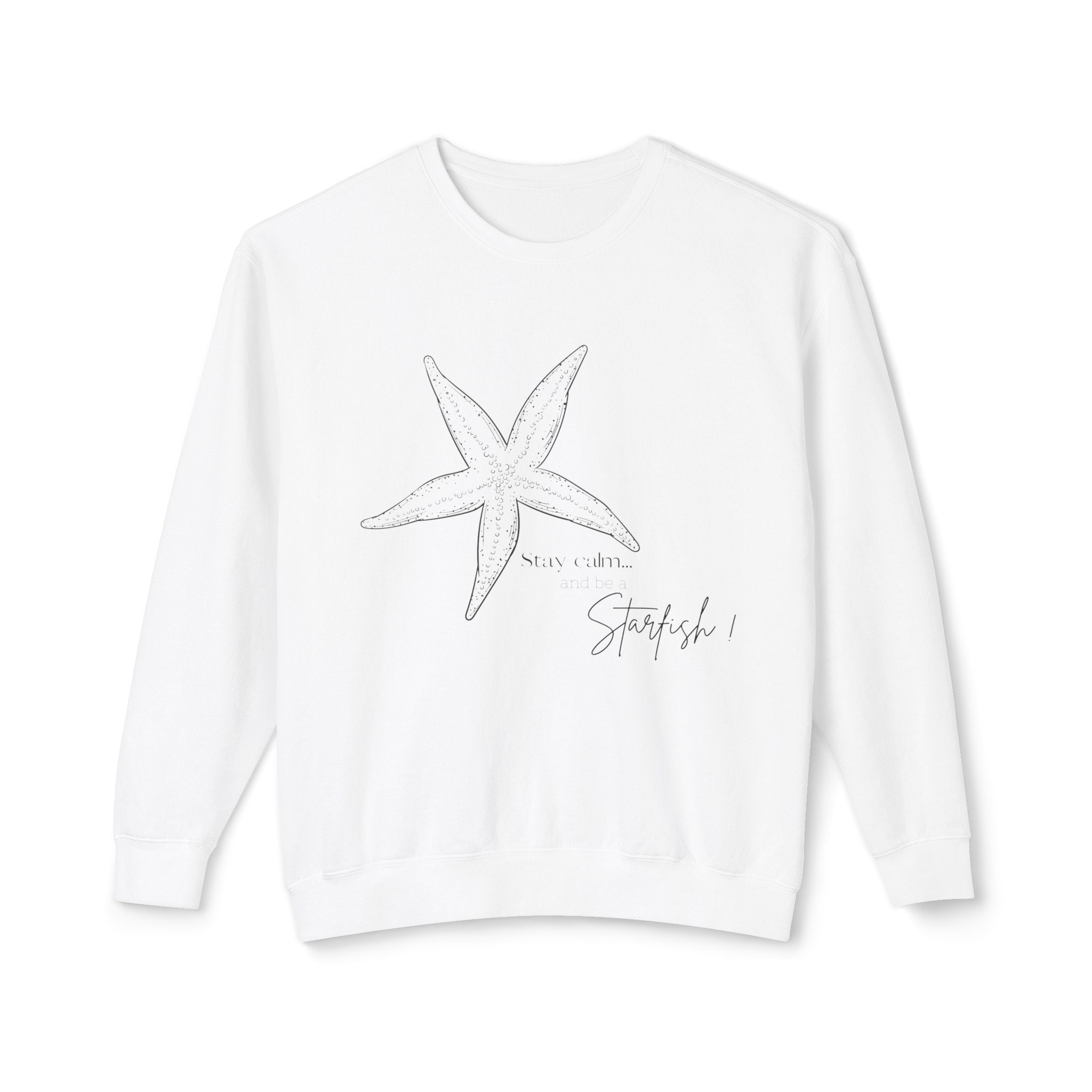 Comfort Colors, Comfy, Beachy-oversized, Ocean Sweatshirt, Starfish ...