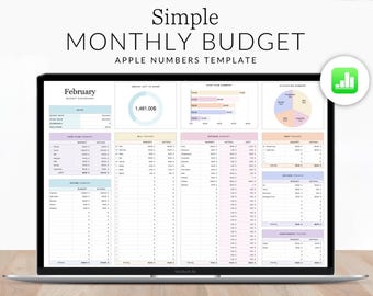 Apple Numbers Annual Budget Template For Mac Macbook IPad And Iphone