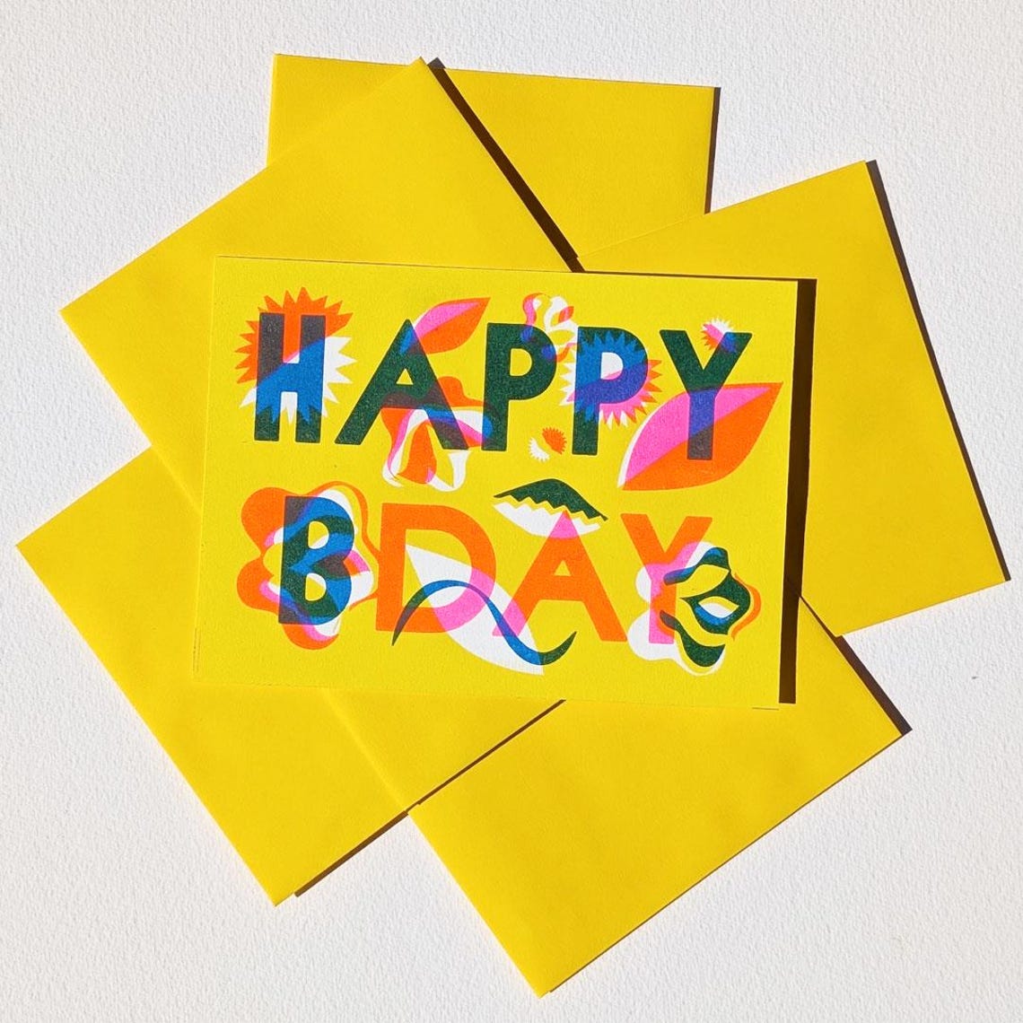 Beautifully Illustrated BIRTHDAYDAY CARDS Cards (5x7) - Etsy