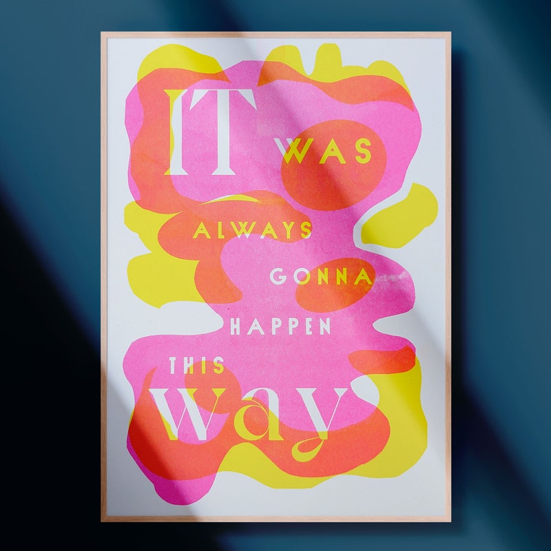 Typographic Print - Etsy