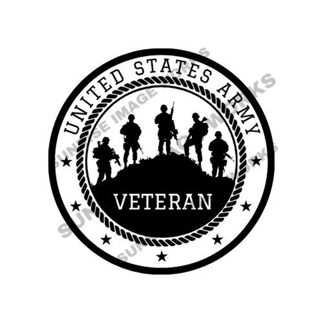 US Army Veteran Seal SVG Digital Download for Cricut Silhouette Laser ...