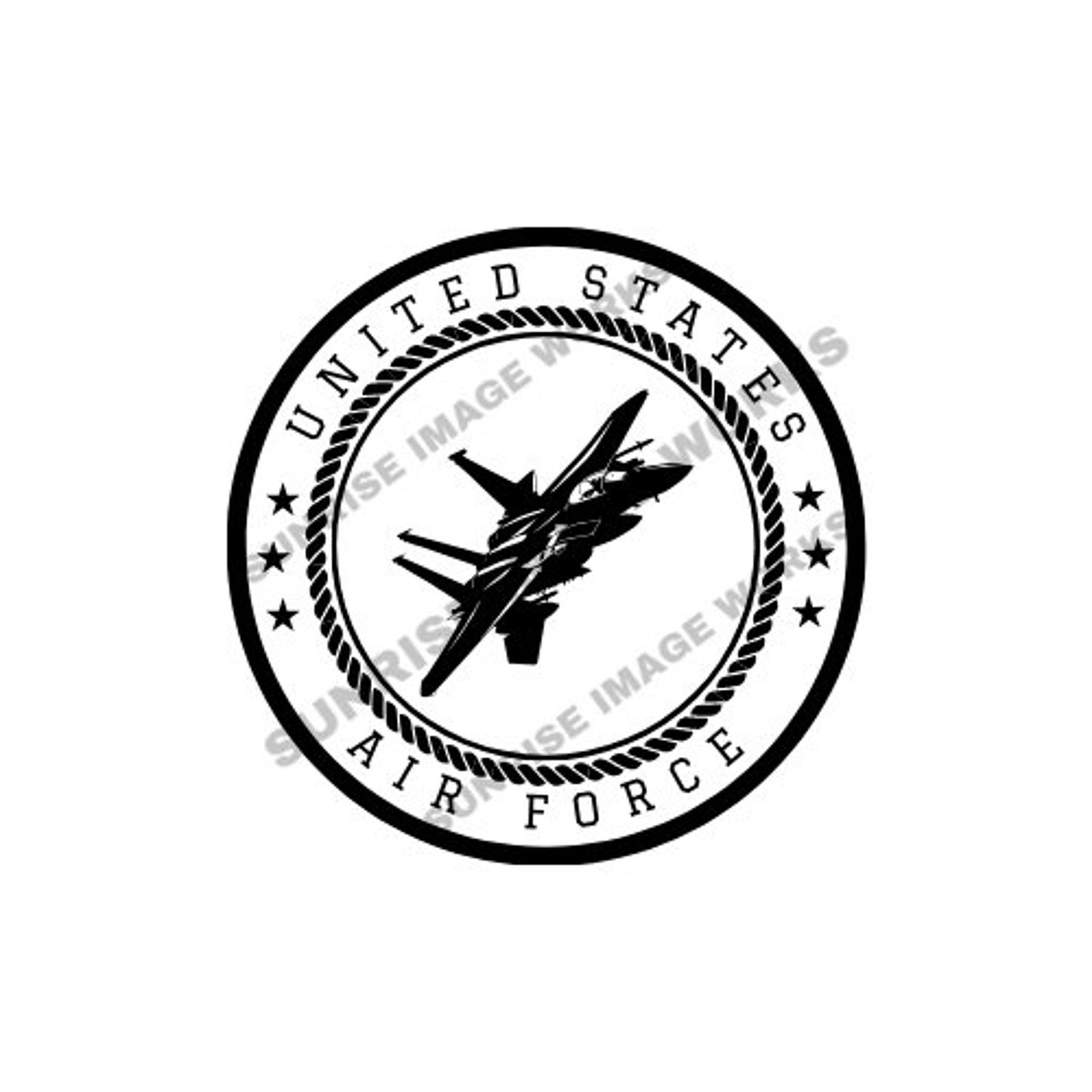 Air Force Seal SVG Digital Download for Cricut Silhouette Laser ...
