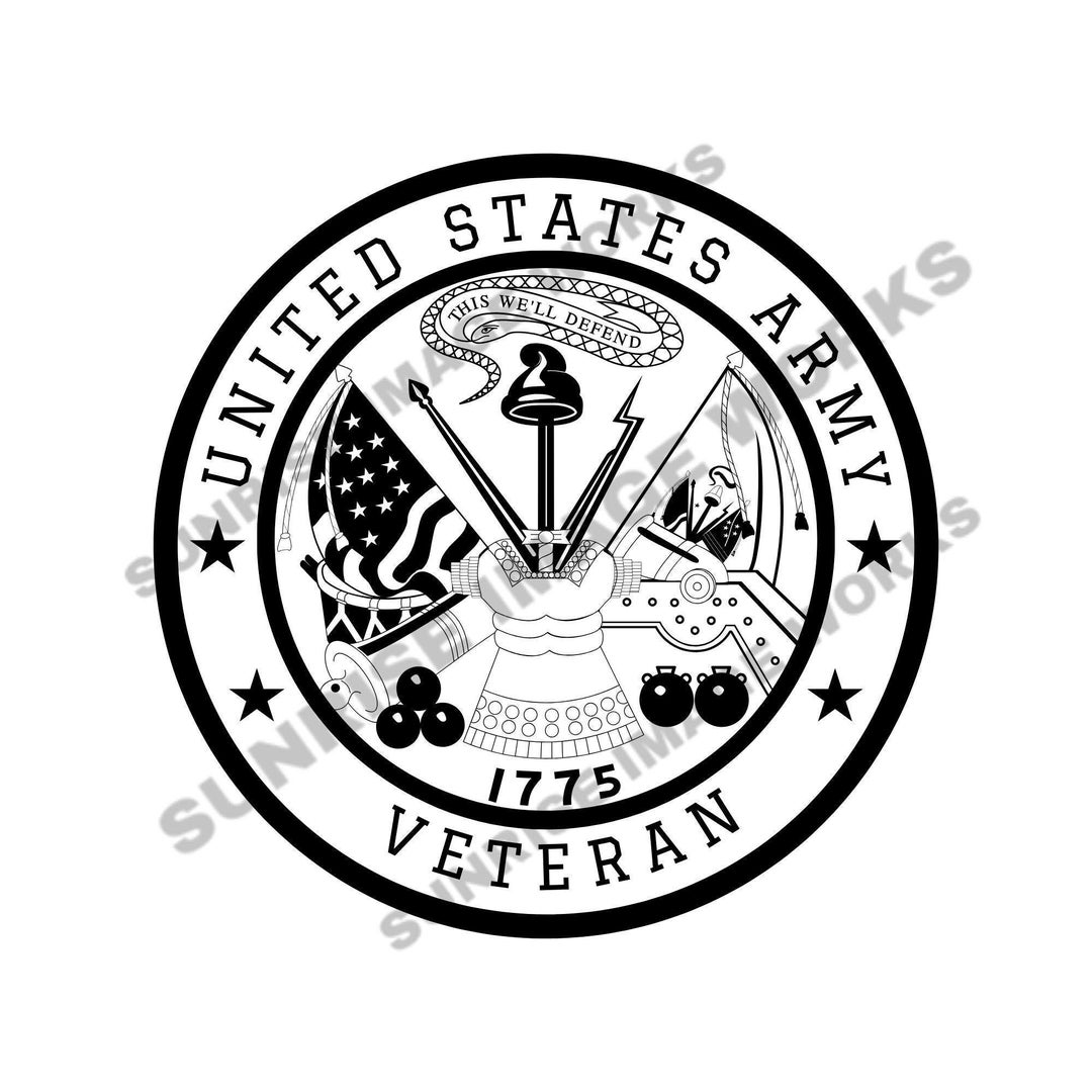 US Army Veteran Seal SVG Digital Download for Cricut & Silhouette ...