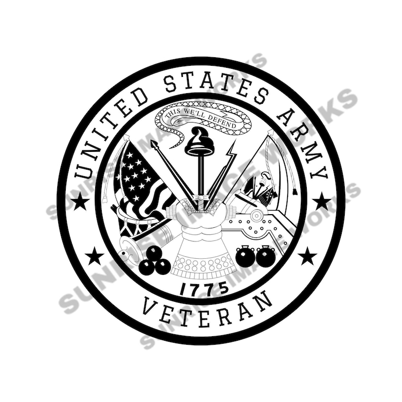 US Army Veteran Seal SVG Digital Download for Cricut & Silhouette ...