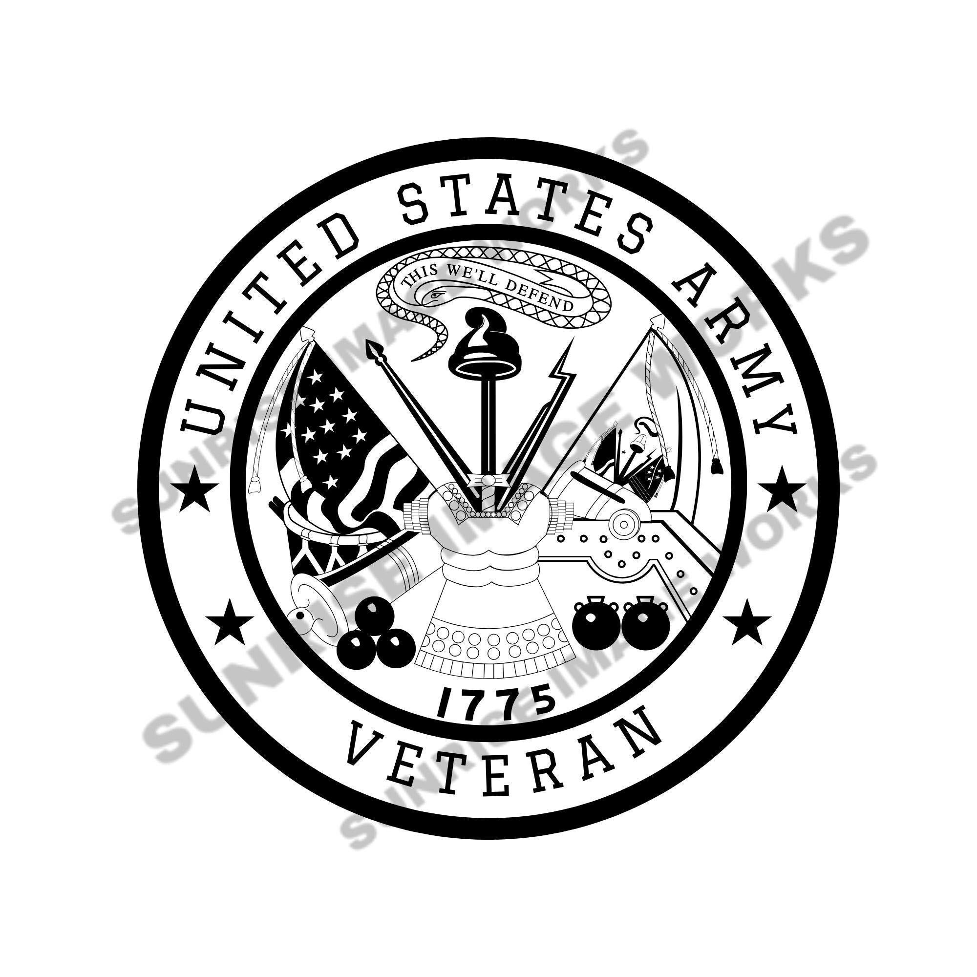 US Army Veteran Seal SVG Digital Download for Cricut & Silhouette ...