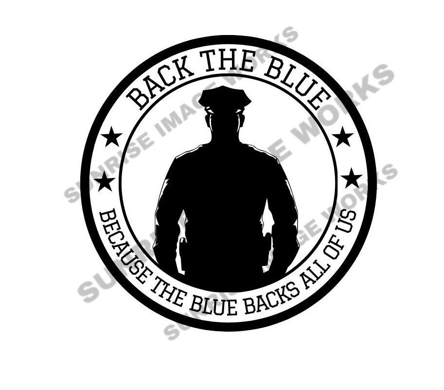 Back the Blue SVG | Digital Download for Cricut Silhouette Laser ...