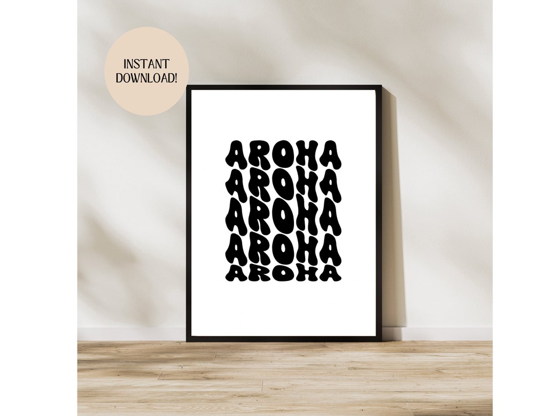 Aroha Digital Download, Maori Wall Art, New Zealand Print, Printables ...