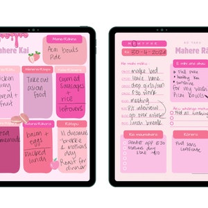 Te Reo Māori Printable Planners Set of 6, Digital Planner, Printables ...