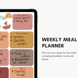 Te Reo Māori Printable Planners Set of 6, Digital Planner, Printables ...