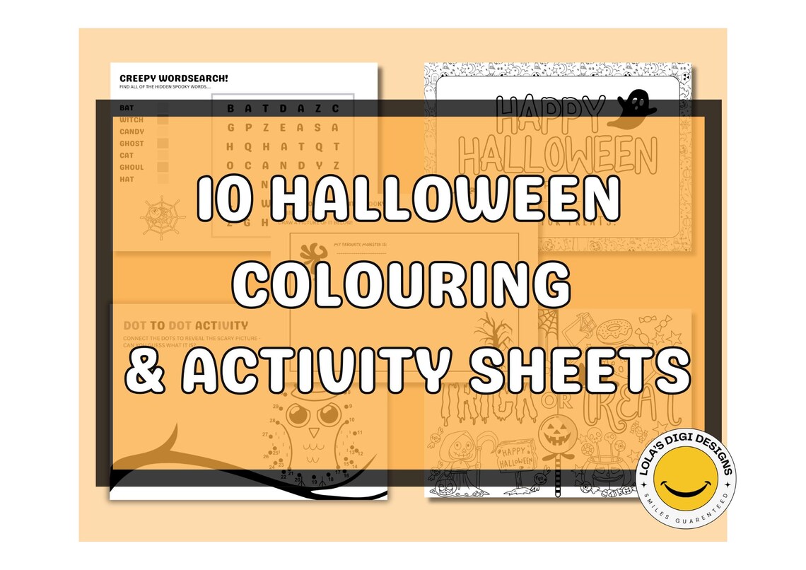 10 Halloween and Activity Pages for Hours of Fun! | 10 Printable ...