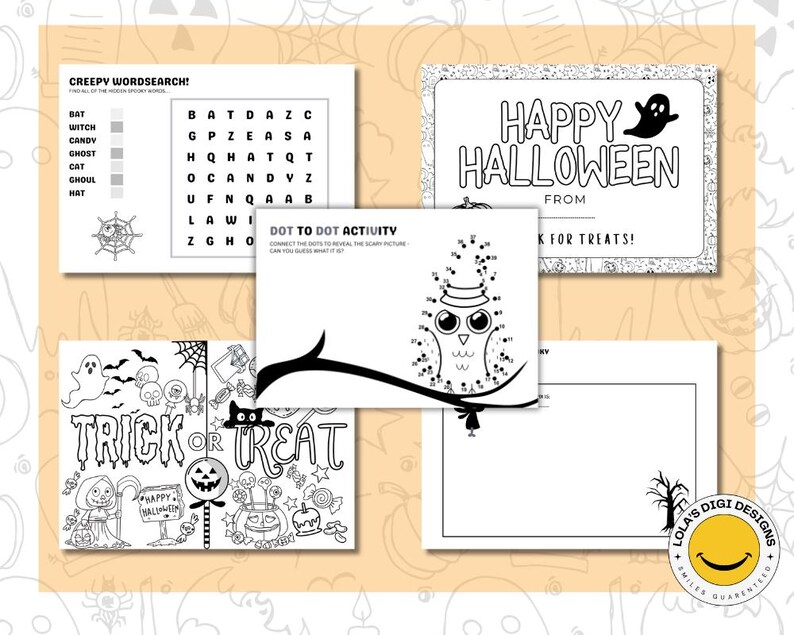 10 Halloween and Activity Pages for Hours of Fun! | 10 Printable ...