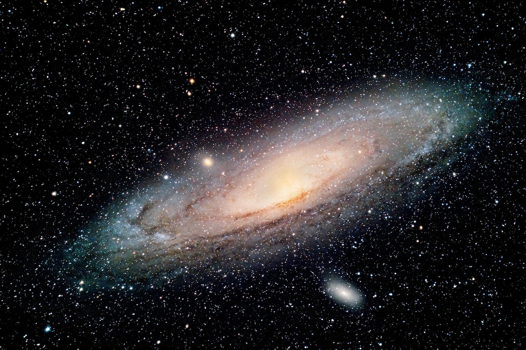 ANDROMEDA GALAXY - Mural, Night Sky Landscape, Starry Sky, Canvas at ...