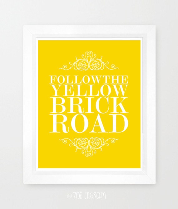 Items similar to Follow The Yellow Brick Road Art Print on Etsy