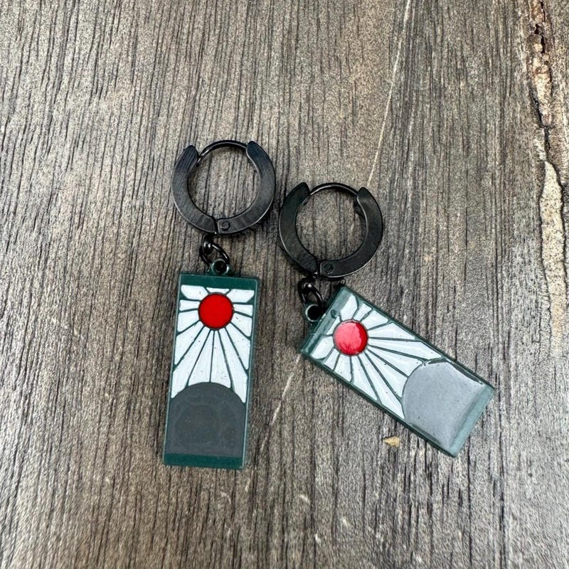 Hanafuda Earrings - Etsy