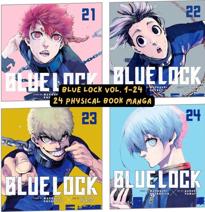 Complete Manga Set Blue Lock Volumes 1-24 - Complete English Edition ...