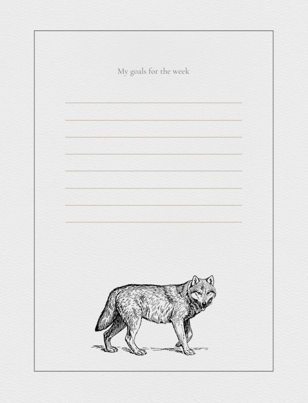 Animal Sketch Self-reflection Printable Journal Diary - Etsy