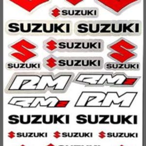 Vintage SUZUKI Stickers Sheets Motorcycle Motocoss ATV Sticker Racing ...