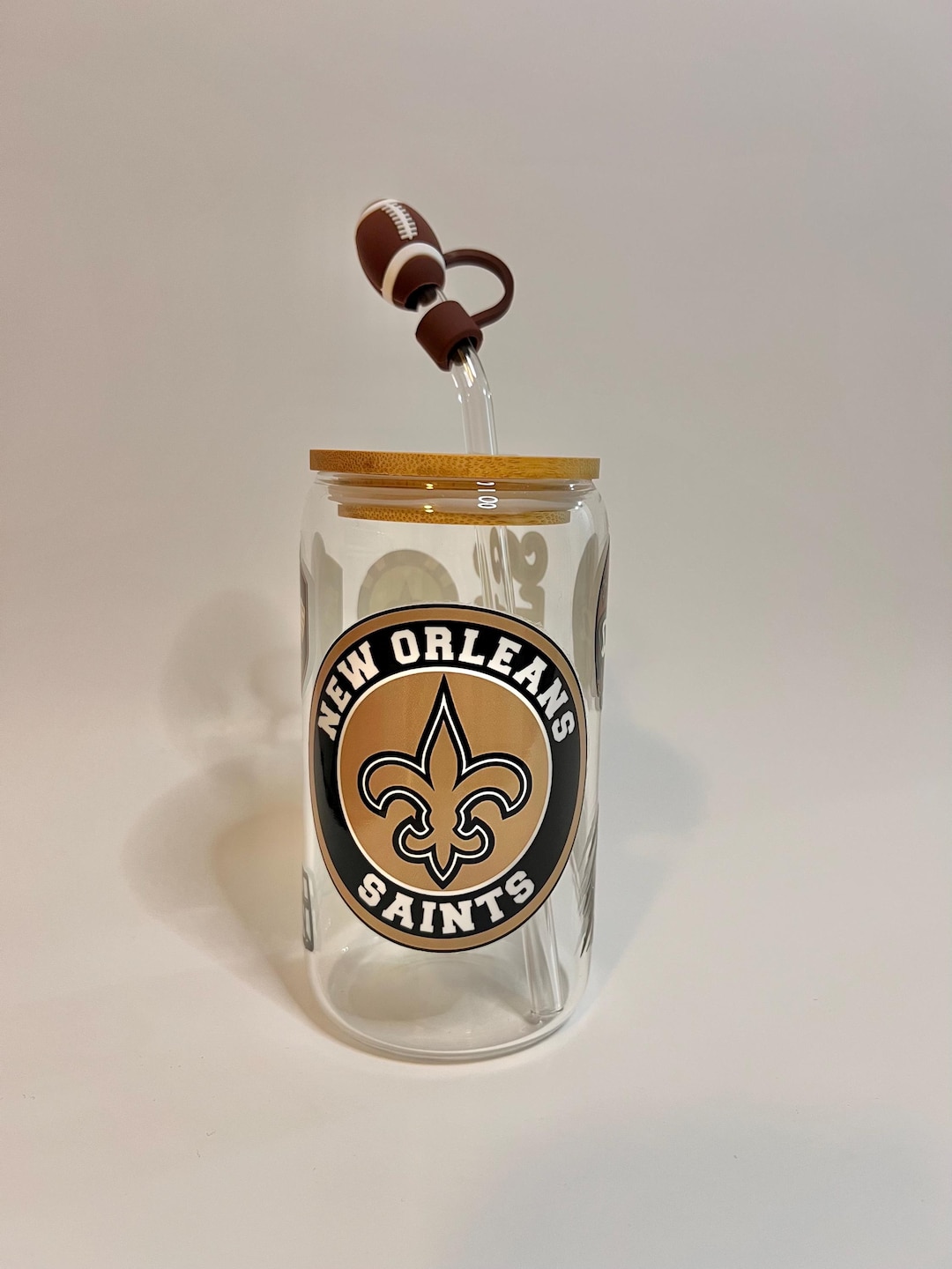 Football Glass Cup Coffee New Orleans - Etsy