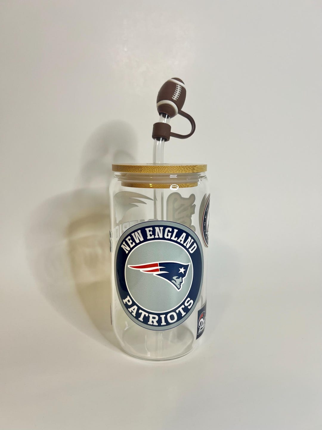 Football Glass Cup Coffee New England - Etsy
