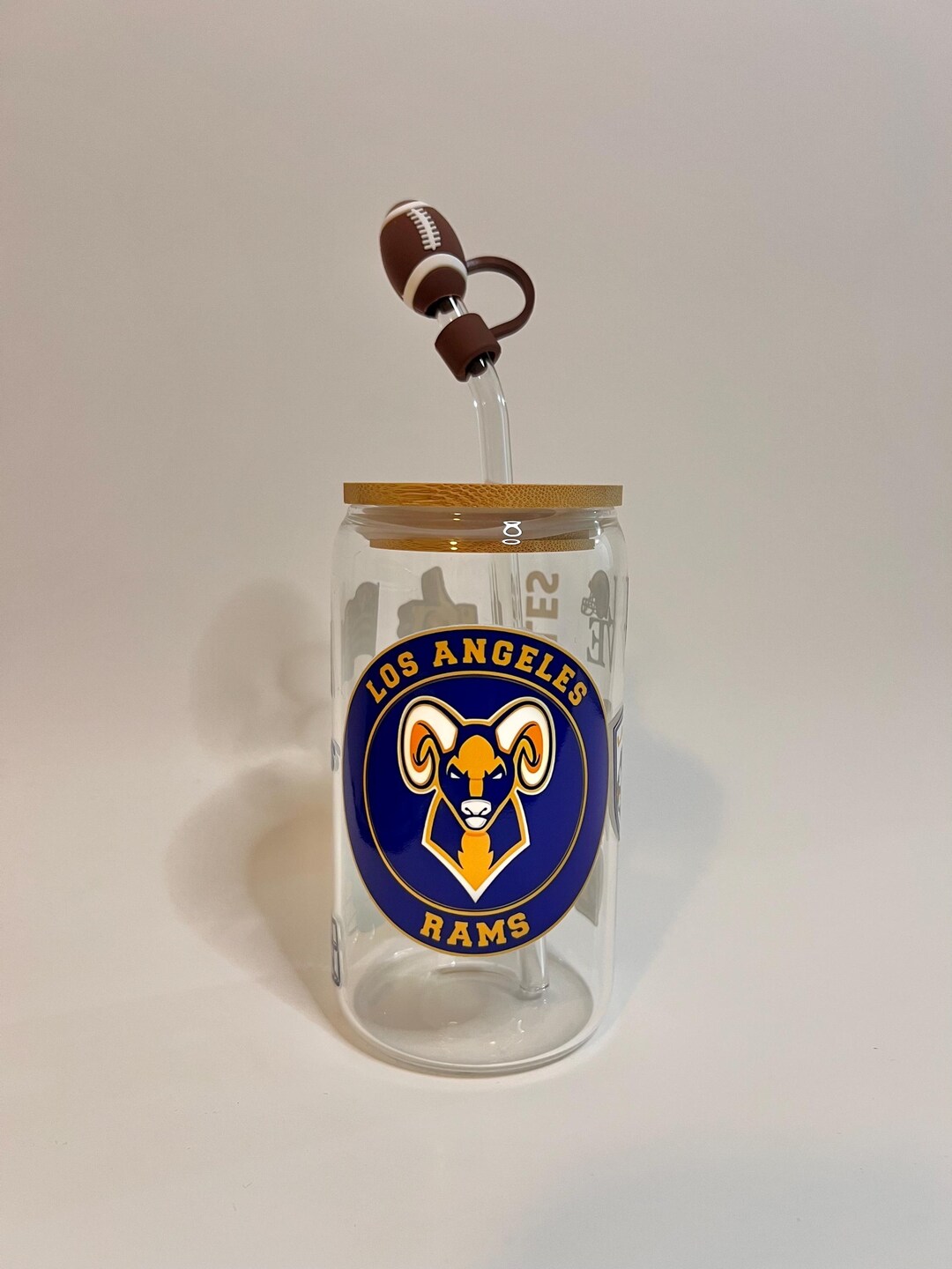 Football Glass Cup Coffee Los Angeles - Etsy