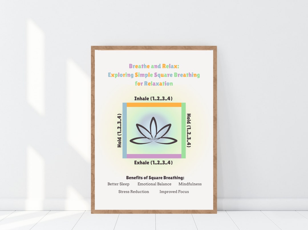 Box Breathing Square Breathing Calm Down Corner Anxiety Relief Social ...