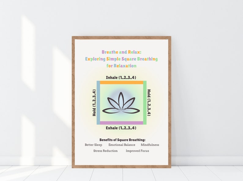 Box Breathing Square Breathing Calm Down Corner Anxiety Relief Social ...