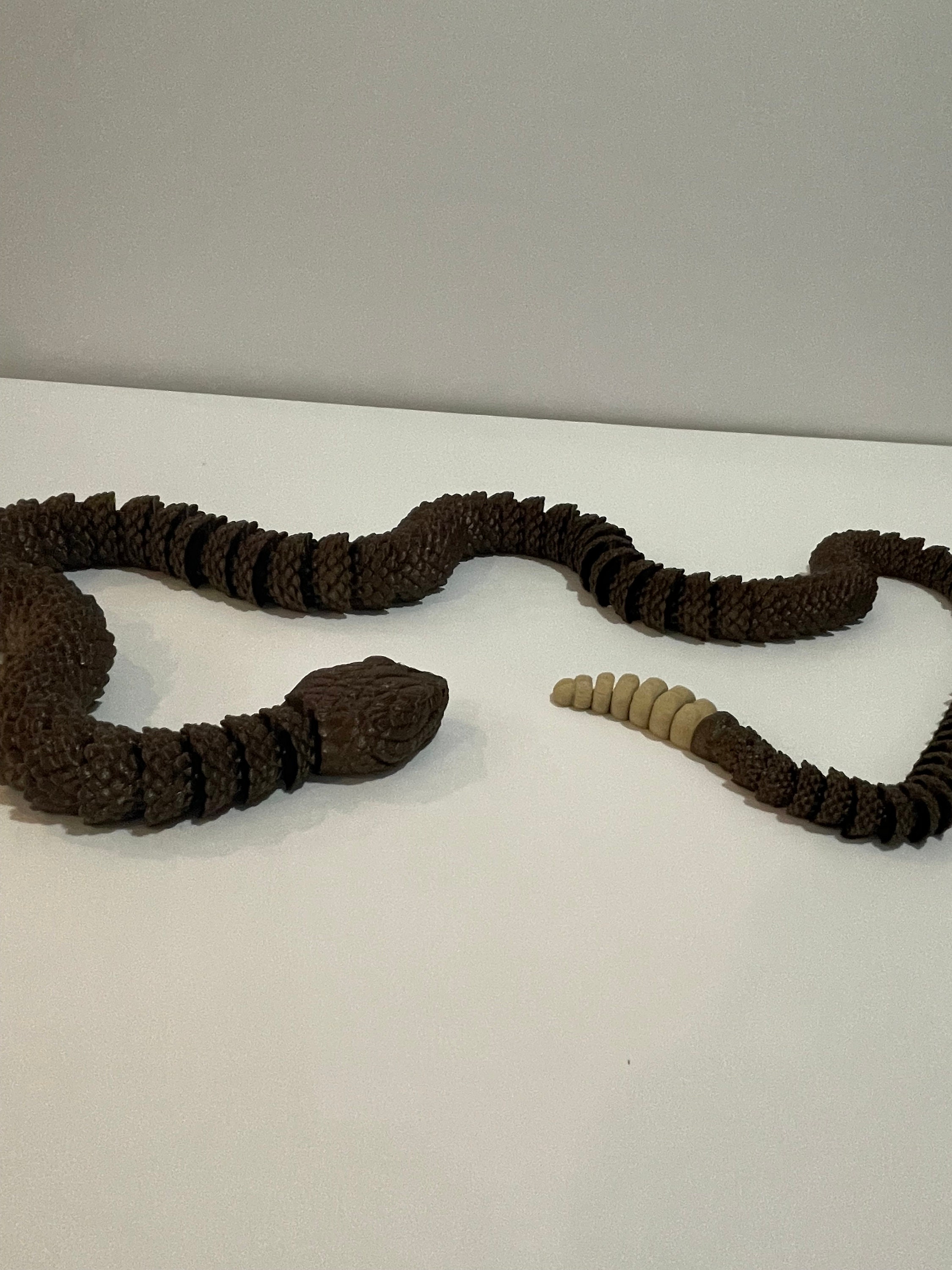 3D Printed Flexible Rattlesnake, Articulated Rattlesnake, Fidget ...