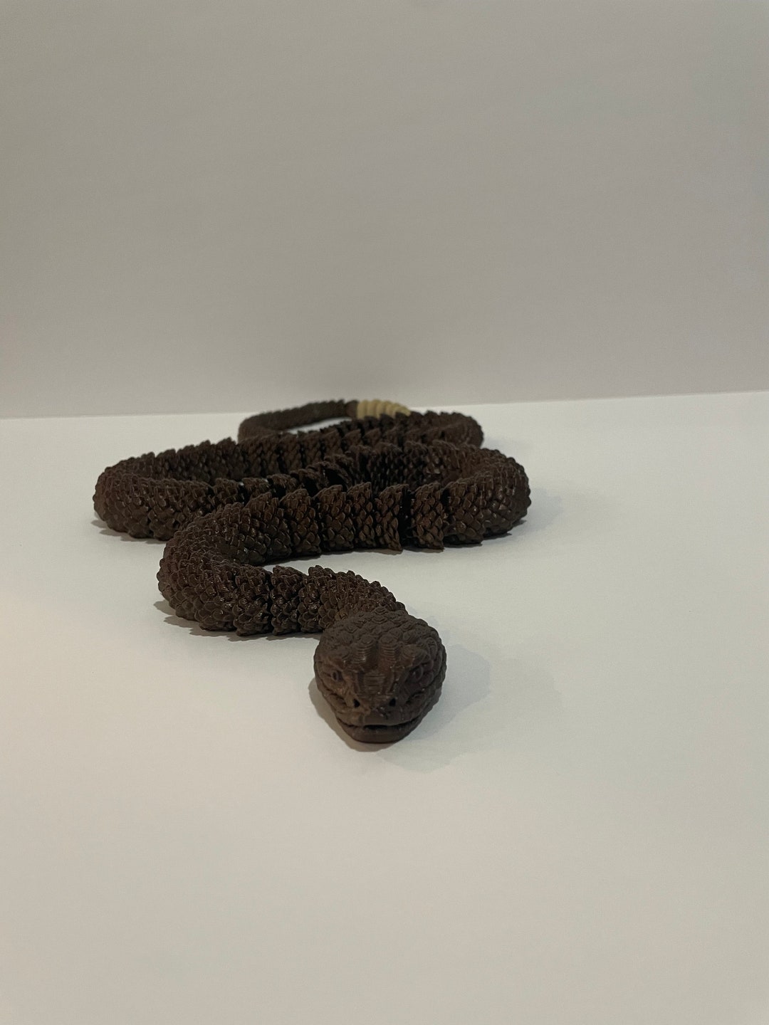 3D Printed Flexible Rattlesnake, Articulated Rattlesnake, Fidget ...