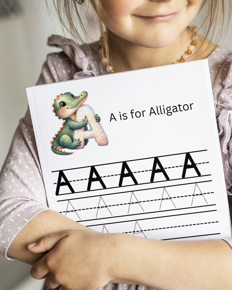 Preschool Handwriting Practice (uppercase), Cute Animals, Self Practise ...