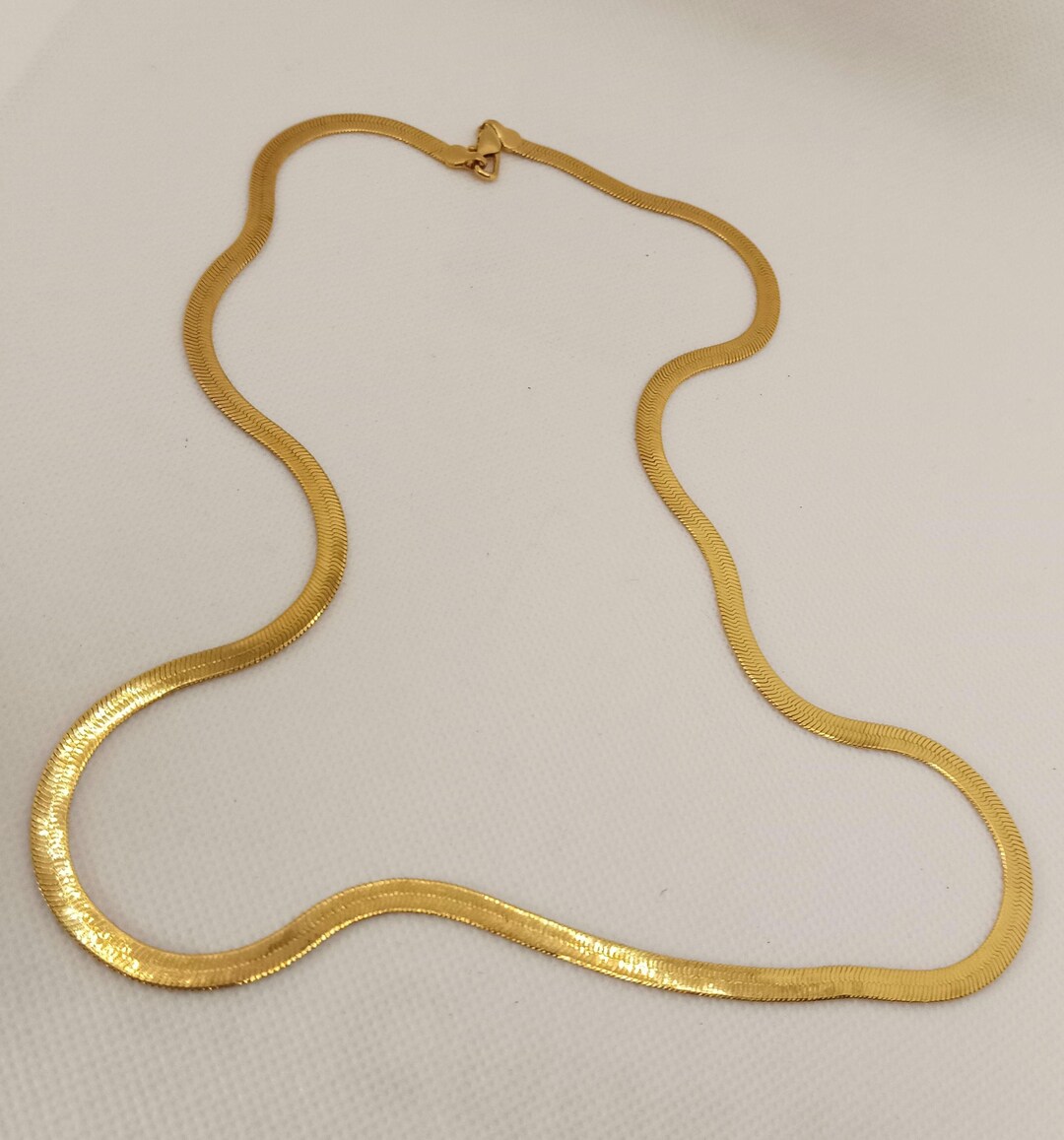 Vintage Gold Plated Omega Style Chain Necklace Gift Unisex - Etsy