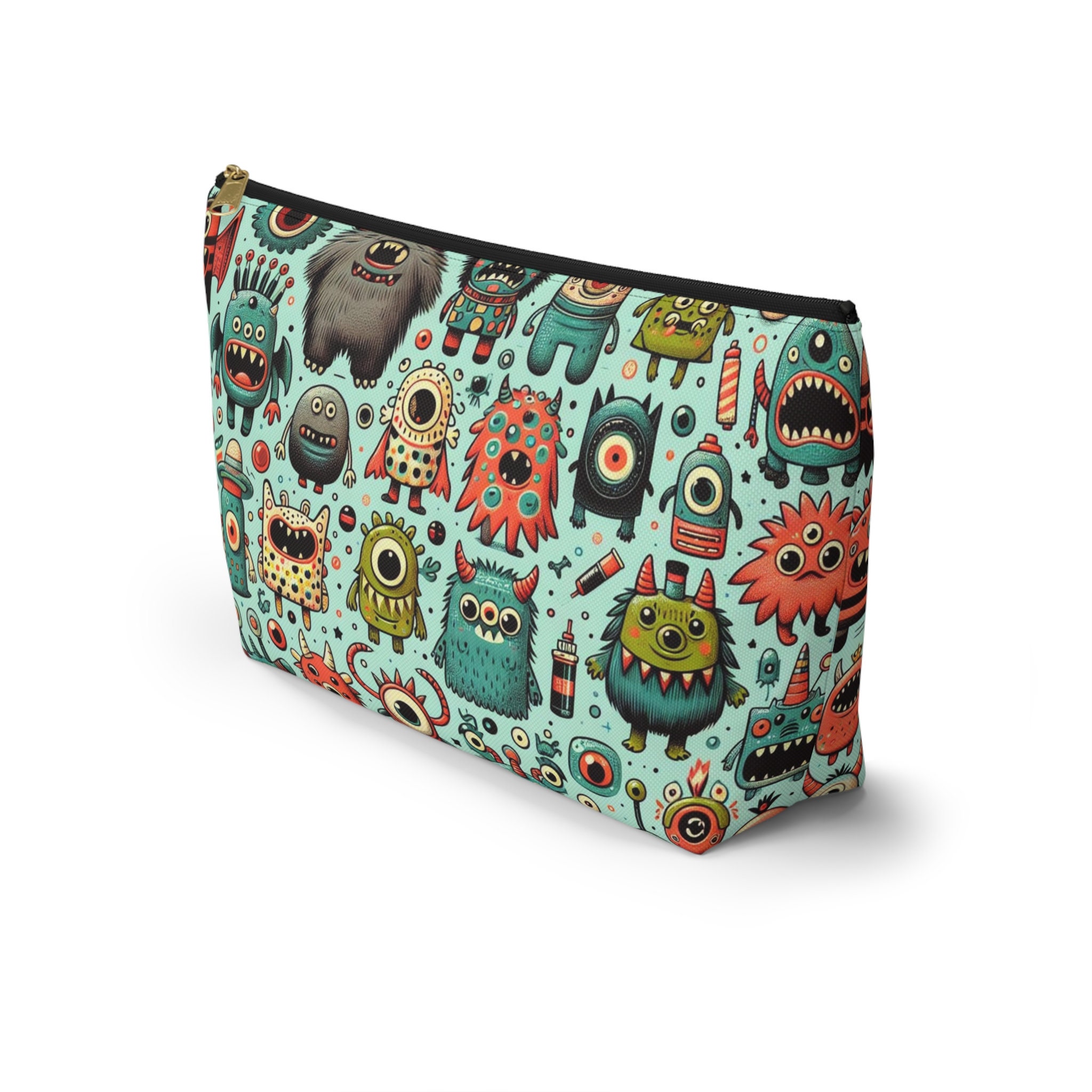 Monster Accessory Bag With Monsters Make up Bag With Monsters Travel ...