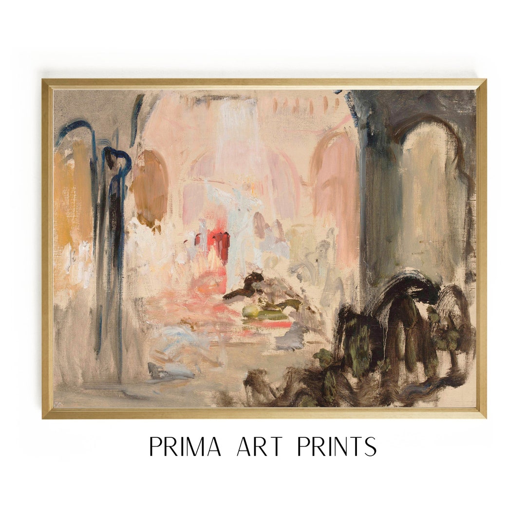 Vintage European Printable Abstract Art, Sketch for Stage Direction ...