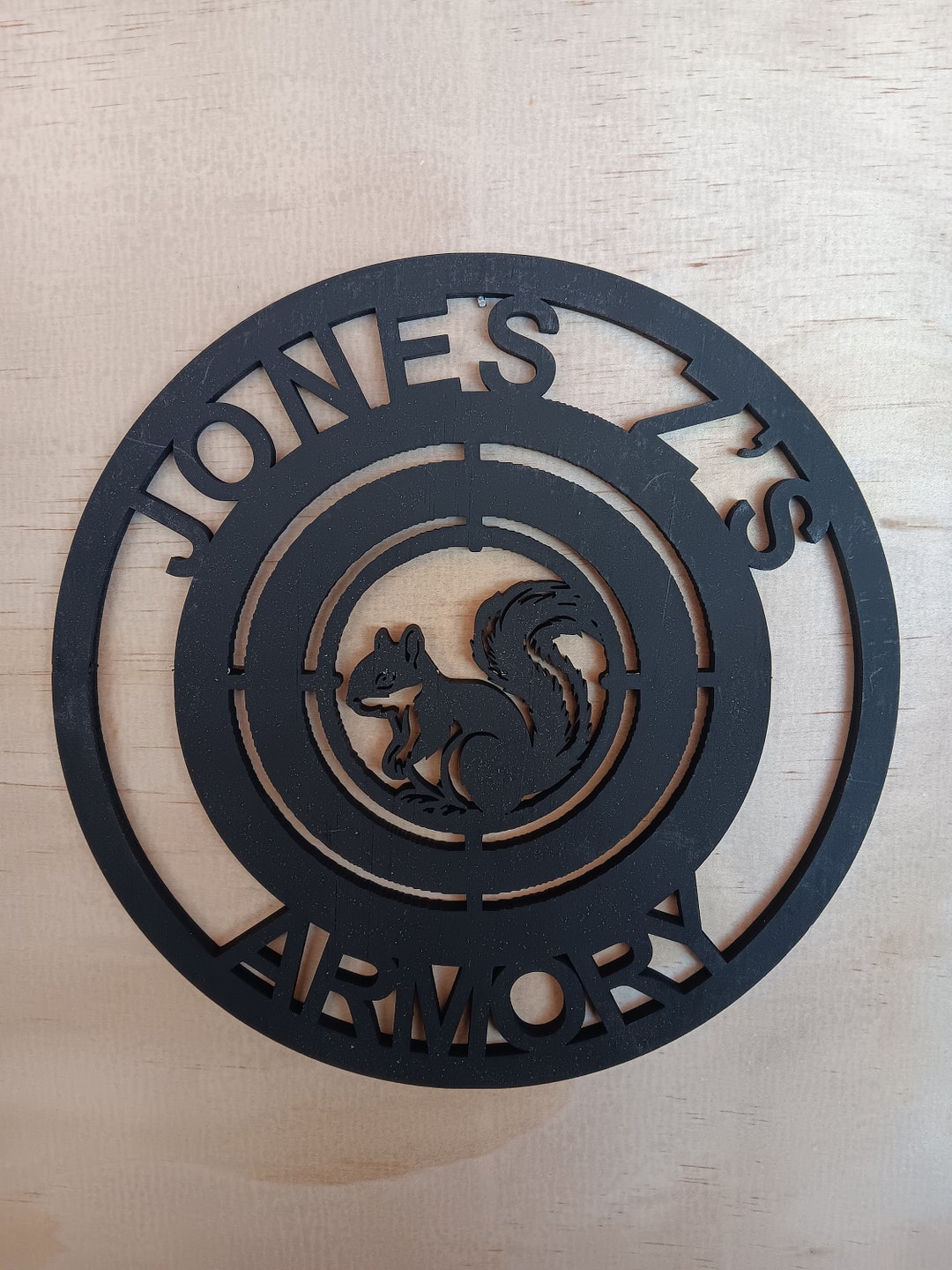 Customised Armory Wood Sign Personalized Wall Art for the Man Cave or ...