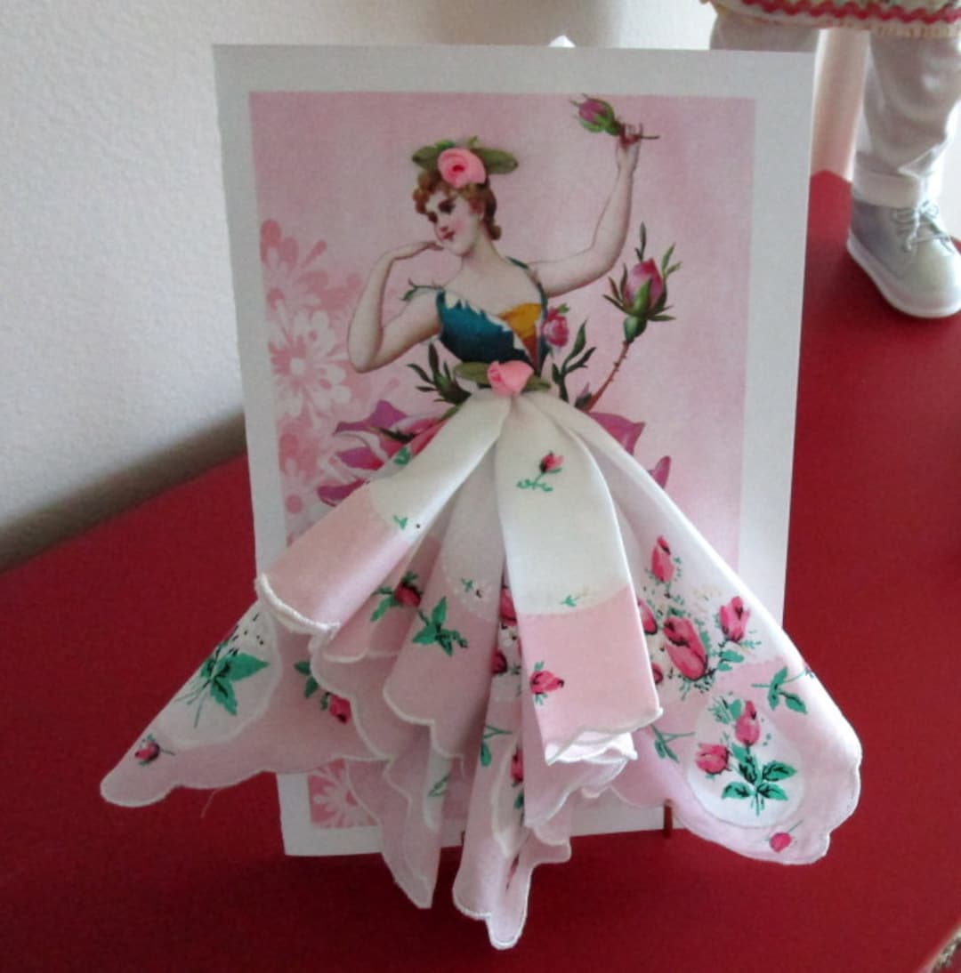 Magnolia Fairy Keepsake Hankie Card - Etsy