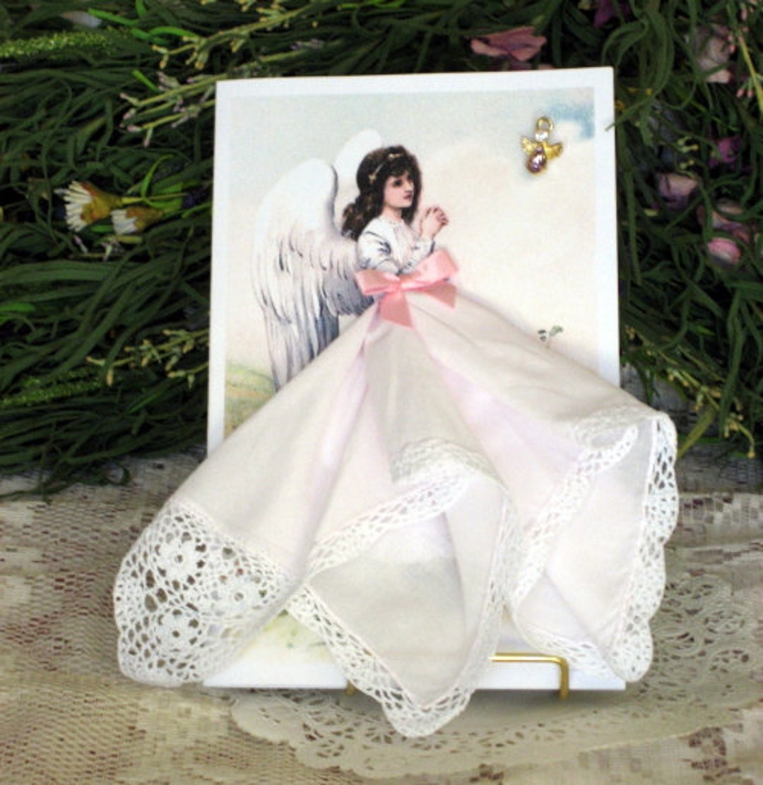 Guardian Angel Keepsake Hanky Card - Etsy