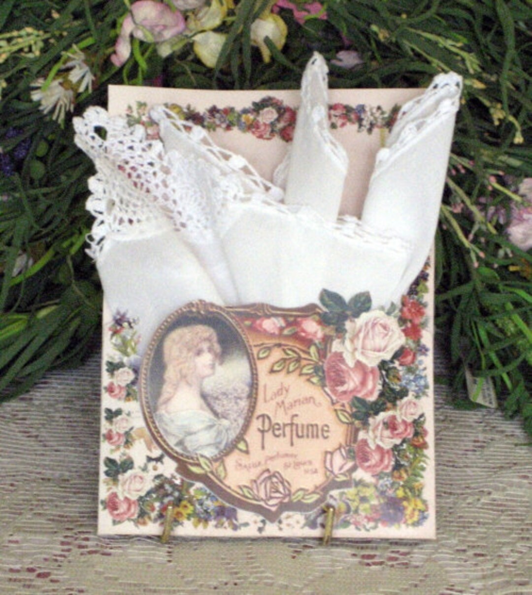 Perfume Keepsake Hanky Card - Etsy