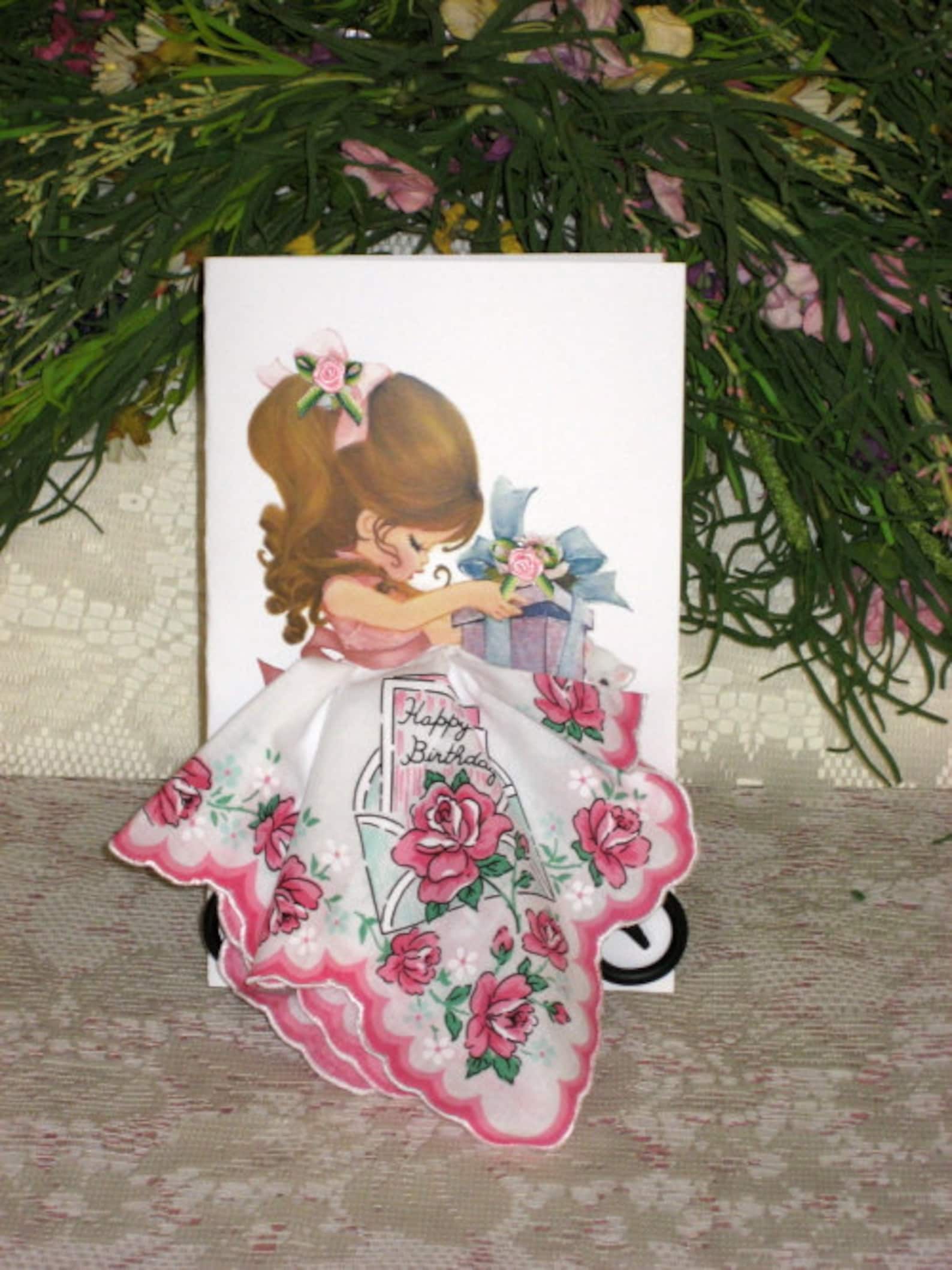 Happy Birthday Keepsake Hanky Card - Etsy