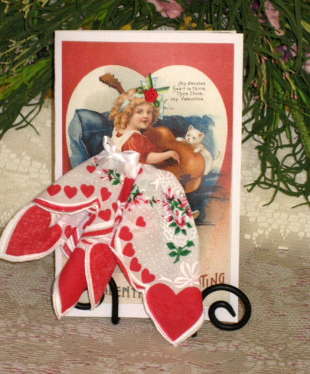 My Devoted Heart Keepsake Hanky Card - Etsy