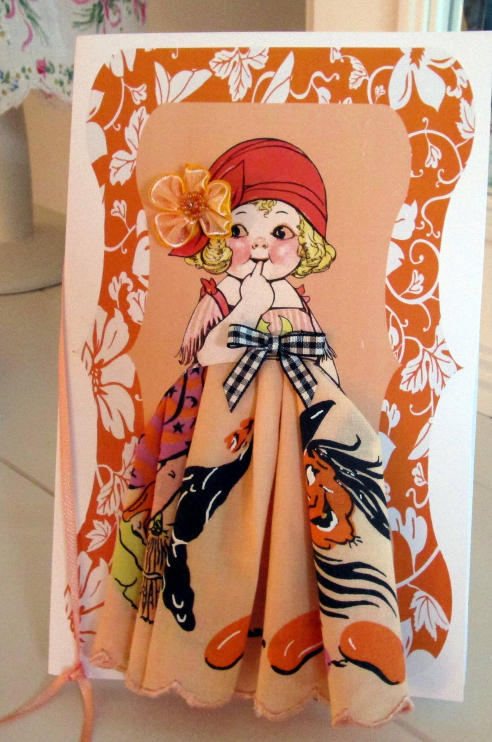 Wanda the Witch Paper Doll Hanky Card - Etsy