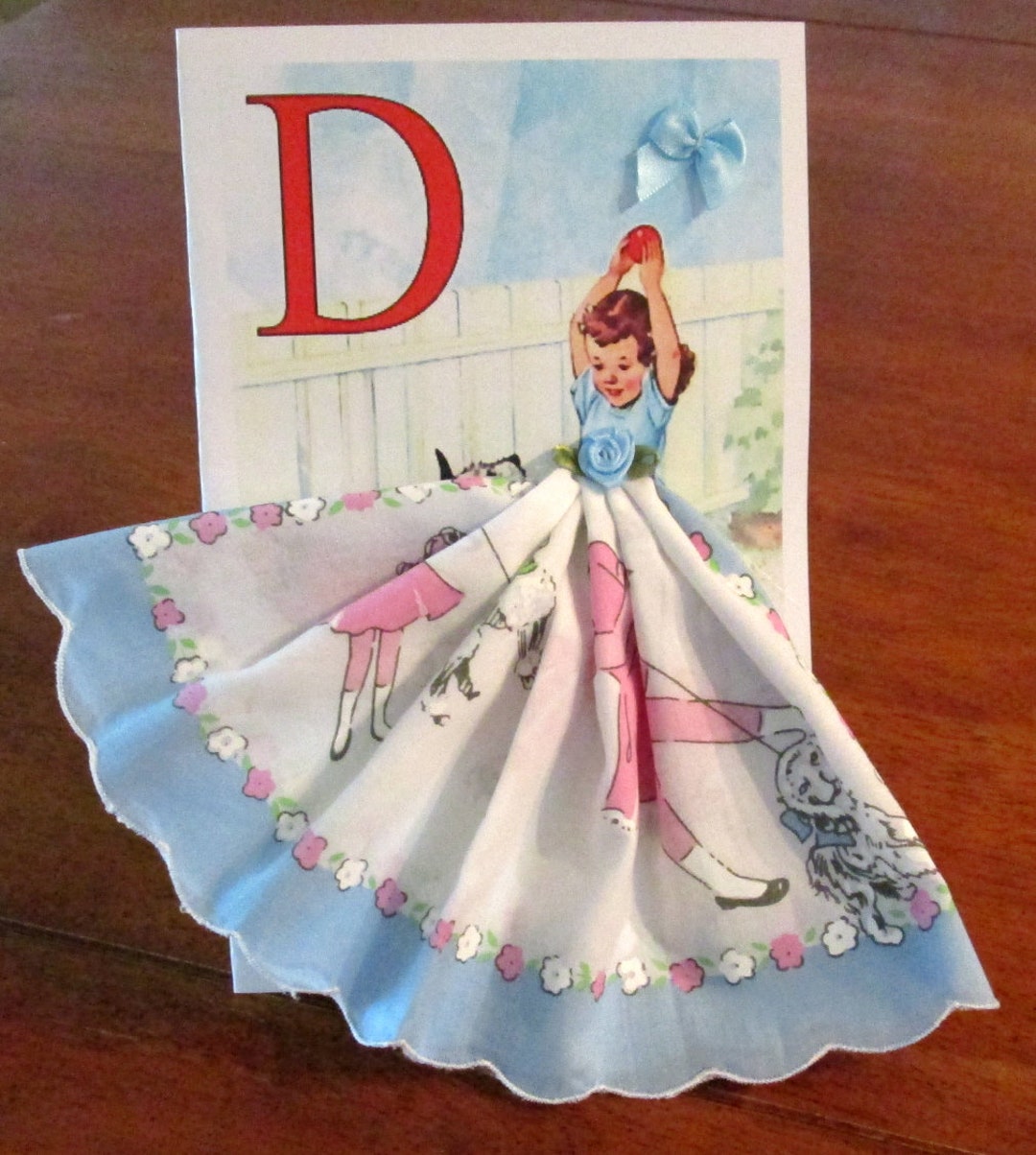 Retro Card Keepsake Hanky Card - Etsy