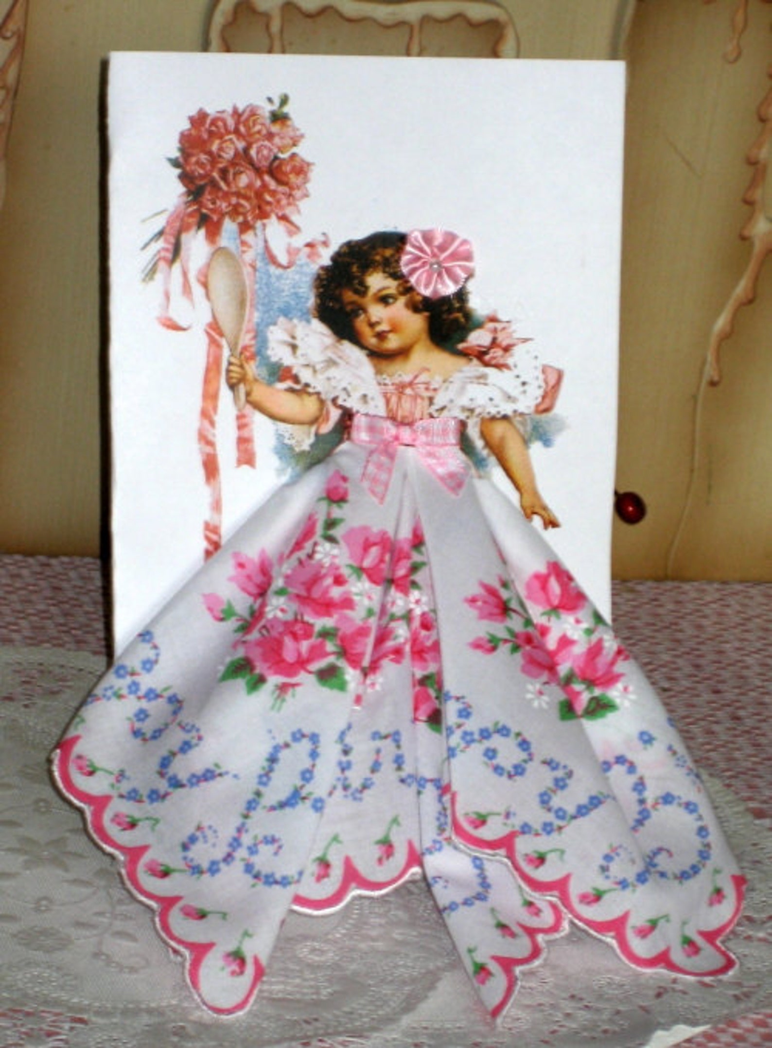 Happy Birthday Little Lady Keepsake Hanky Card - Etsy