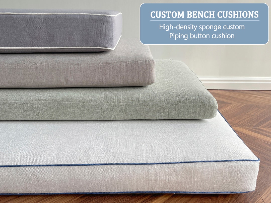 Custom Bay Window Seat Cushion,indoor Cushion,cotton Window Seat ...