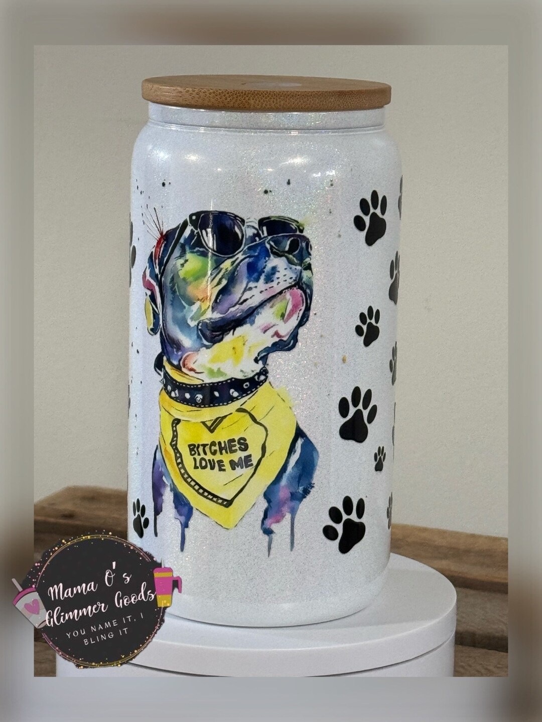16oz Shimmer Glass Libbey Cup - Etsy