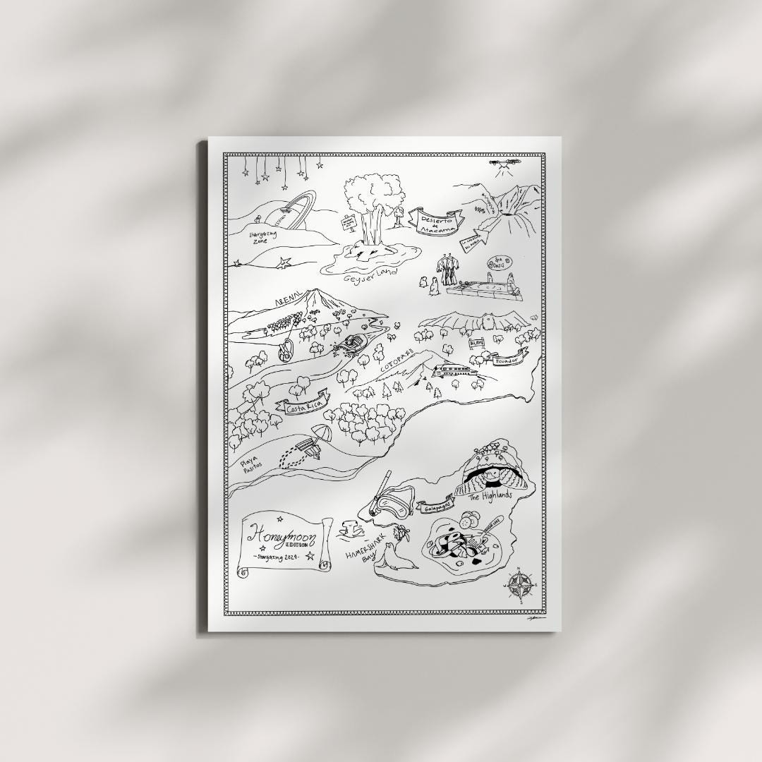 Custom Couples Adventure Map | Custom Relationship Map | Our Story Map ...